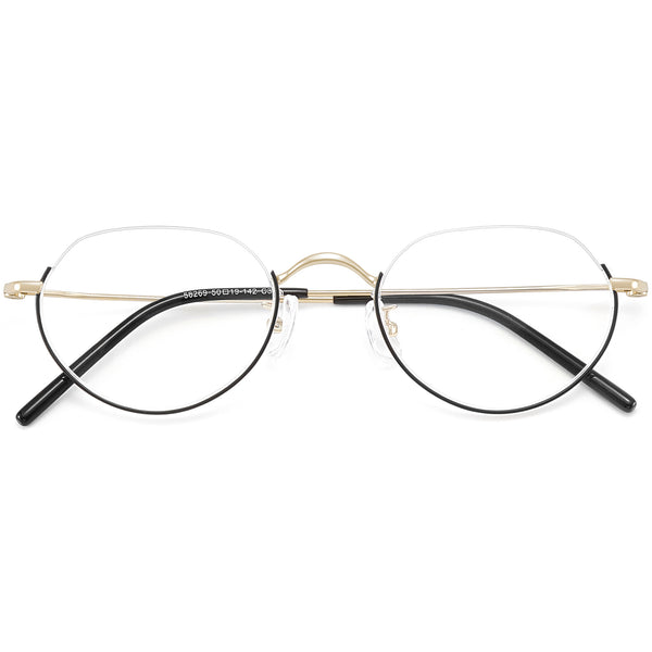 Reverse Half Rim Glasses | Eyeshells